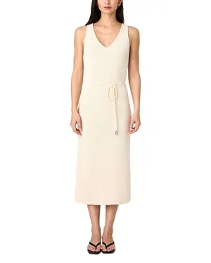 French Connection Terry Spun V-neck Midi Dress