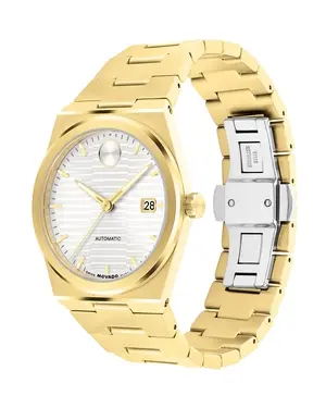 Movado Quest Watch, 39mm - White/gold