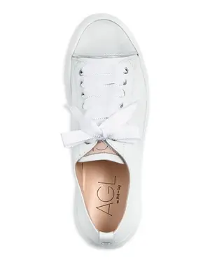 Agl Mollie Platform Sneakers - Silver/white
