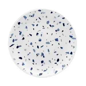 Twig New York Terrazzo Azzurro Salad/dessert Plates, Set Of 2 - Blue