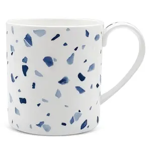 Twig New York Terrazzo Azzurro Mugs, Set Of 2 - Blue