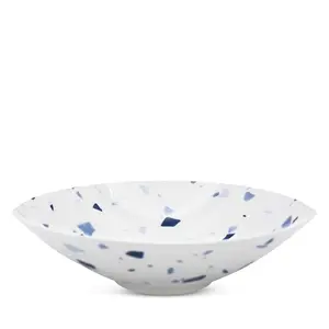 Twig New York Terrazzo Azzurro Soup/pasta Bowls, Set Of 2 - Blue