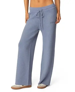 EDIKTED Kris Ribbed Knit Sweatpants