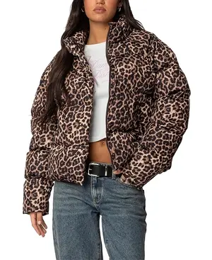 EDIKTED Dalya Printed Puffer Jacket