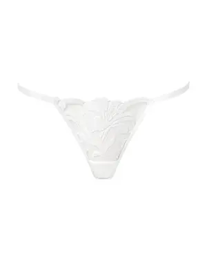 Bluebella Leonora Lace Thong Panties - White/sheer