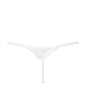 Bluebella Leonora Lace Thong Panties - White/sheer