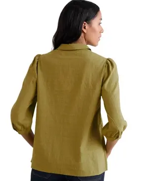 SEASALT CORNWALL Hope Cottage Blouse Ii - Fennel