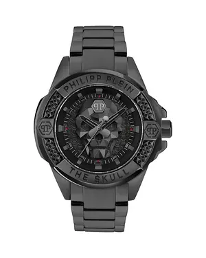 Philipp Plein The $kull Watch, 44mm - Black/black