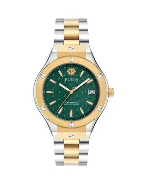 Philipp Plein Plein Underdog Watch, 44mm - Green/two Tone