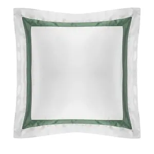 Gingerlily Ebury Silk Sham, Euro - White/green