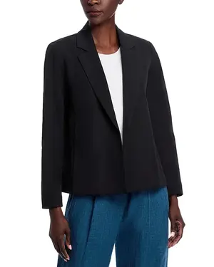 Eileen Fisher Stretch Twill Open Front Blazer