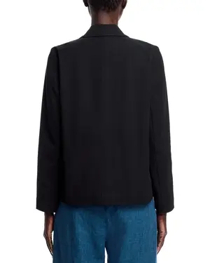 Eileen Fisher Stretch Twill Open Front Blazer