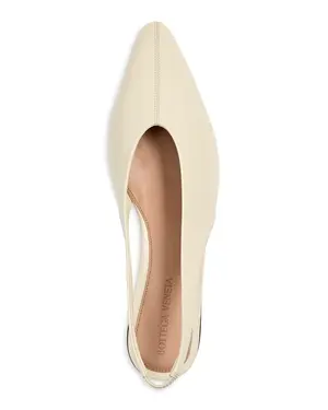 Bottega Veneta Sofia Slingback Flats - Sand
