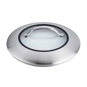 SCANPAN Ctx 6.25 Inch Steel & Glass Lid - Silver