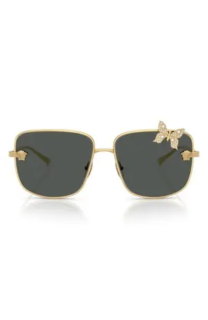 Versace 59mm Square Sunglasses - Gold