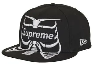 Supreme Bones Box Logo New Era 59fifty Cap - Black