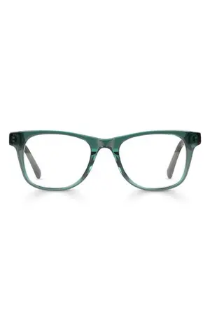 Eyebobs The Director 46mm Square Reading Glasses - Teal Crystal