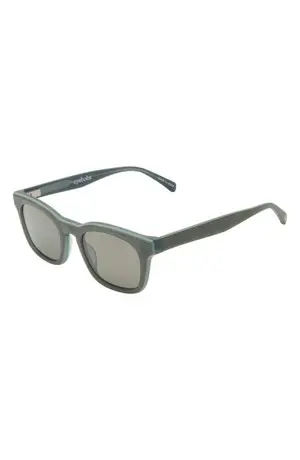 Eyebobs Humble Narrator 49mm Square Sunglasses - Matte Sage Green