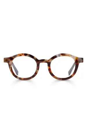 Eyebobs Tv Party 44mm Blue Light Blocking Reading Glasses - Iceberg Blue / Brown Tortoise