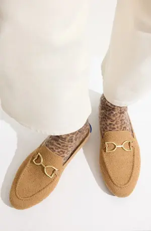 Rothy's Double-bit Bouclé Loafer Mule - Wren Boucle