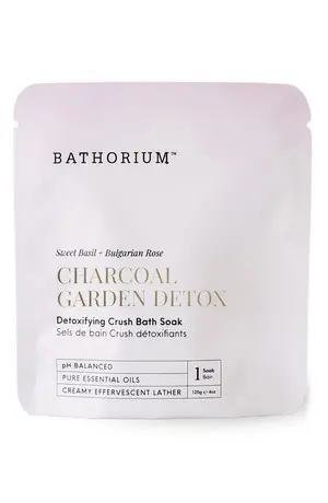 BATHORIUM Charcoal Garden Detox Crush Bath Soak