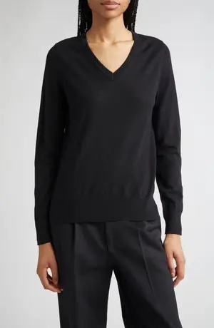 Partow Franca Tissue Weight Virgin Wool Sweater