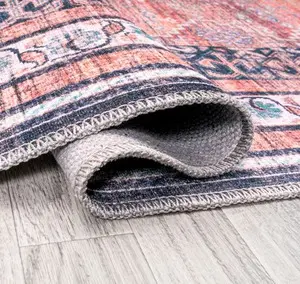 JONATHAN Y Dalyan Geometric Medallions Machine-washable Round Area Rug