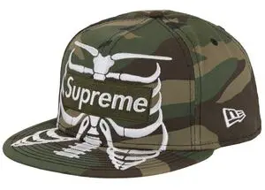 Supreme Bones Box Logo New Era 59fifty Cap - Camo