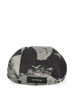 ISO.POETISM Abstract-print Cap - White
