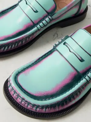 Loewe Campo Printed Leather Loafers
