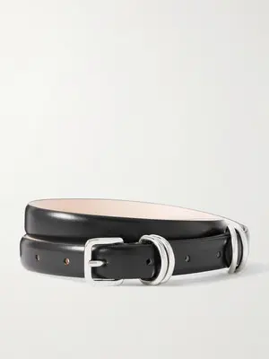 DEHANCHE Constance Leather Waist Belt - Black