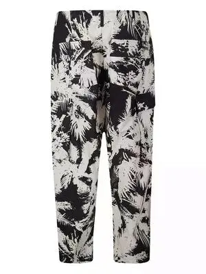 LANEUS Printed Cotton Trousers