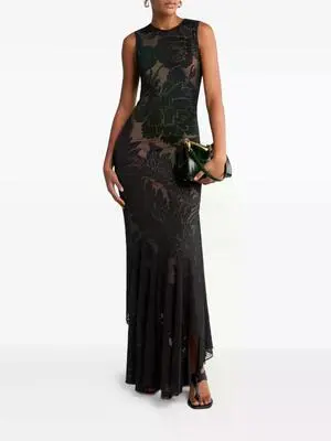 Etro Floral Stretch Dress - Black