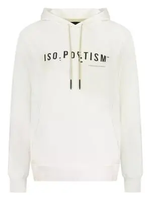 ISO.POETISM Logo-print Hoodie - White