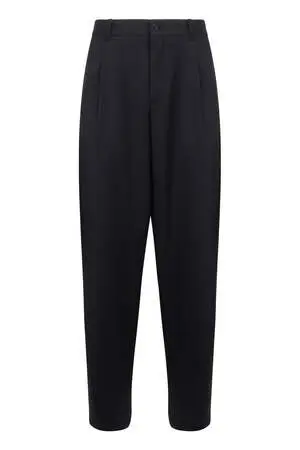 Giorgio Armani Virgin Wool Trousers - Blue