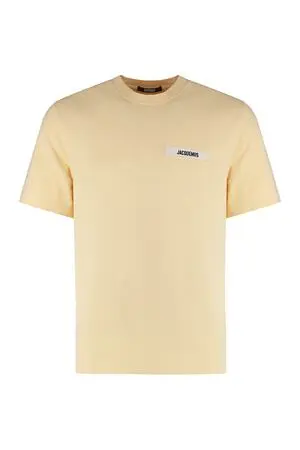 Jacquemus Gros Grain Cotton Crew-neck T-shirt - Yellow