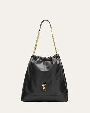 Saint Laurent Jamie Large Pochon Shoulder Bag - Noir