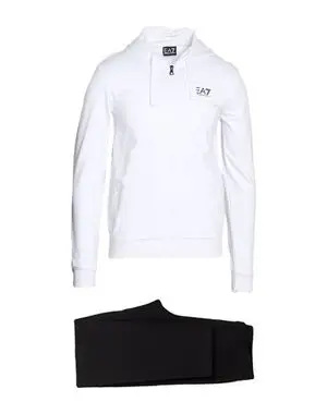 EA7 Two-tone French Terry Tracksuit - White