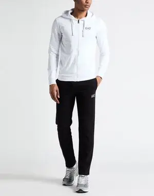 EA7 Two-tone French Terry Tracksuit - White