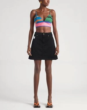 Versace Flared Denim Mini Skirt