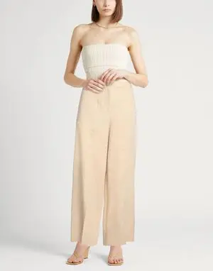 Fabiana Filippi Wide-leg Linen Blend Pants - Beige