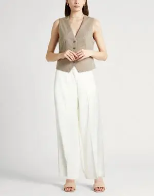 Fabiana Filippi Wide-leg Linen Blend Pants - White