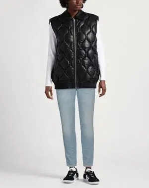 Guess Skinny Jeans With Leather Trims