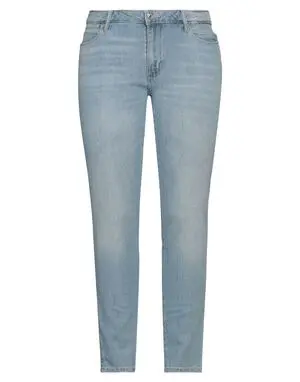 Guess Skinny Jeans With Leather Trims