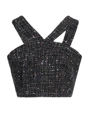 Sandro Tweed Crop Top