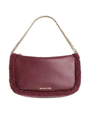Michael Kors Shearling Trimmed Baguette Bag