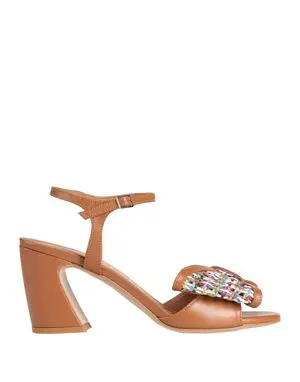 OVYE Leather Sandals With Bow Detail