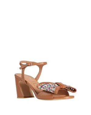 OVYE Leather Sandals With Bow Detail