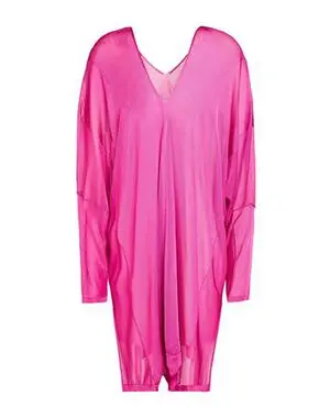 Liviana Conti Knitted V-neck 3/4 Sleeve Sweater - Fuchsia