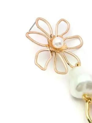 AMIR SLAMA Flower Bunny Motif Drop Earrings